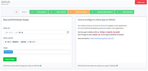 create simple oauth vue component with oauth i example