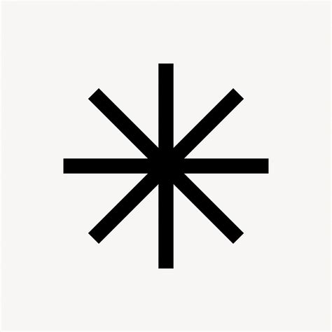 Black Asterisk Symbol White User Free Vector Rawpixel