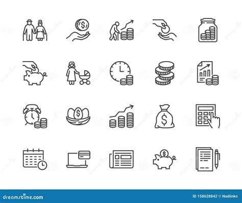 Inheritance Law Outline Icon Simple Linear Element Illustration