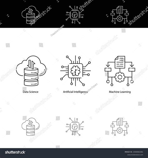 Ai Vs Ml Vs Data Science Stock Vector Royalty Free 2440062261 Shutterstock