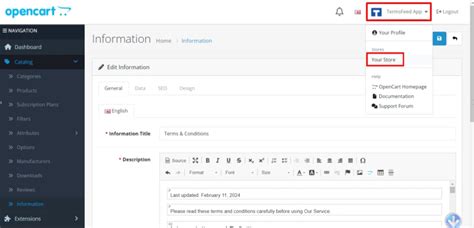 Video How To Add A Terms And Conditions Page On Opencart Termsfeed
