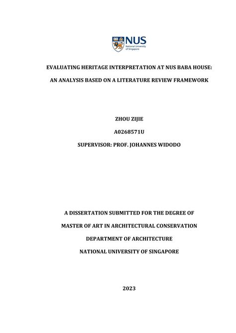 Ac 5007 Batch 5 Zhou Zijie By Nus Department Of Architecture Issuu