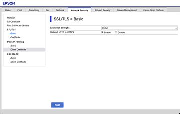 Configuring SSL TLS Settings