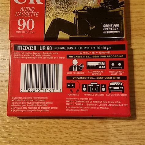Maxell Media Two Maxwell 9 Minute Audio Cassette Tapes Poshmark