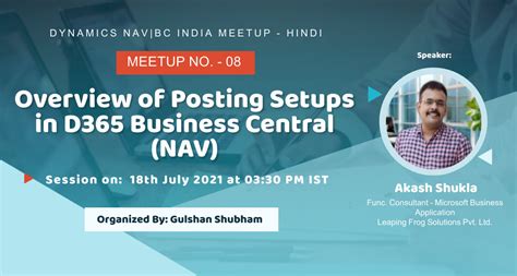 Overview Of Posting Setups In D365 Business Central Nav Shubhfordynamics