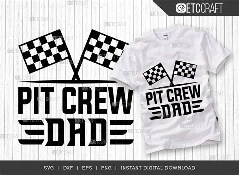 Pit Crew Dad Svg Cut File Graphic By Pixel Elites · Creative Fabrica