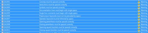 C How To Set Action As Error For All Stylecop Rules Stack Overflow