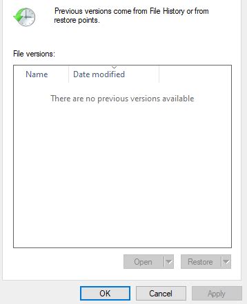 Windows How Do I Restore A Previous Version Of A File Super User