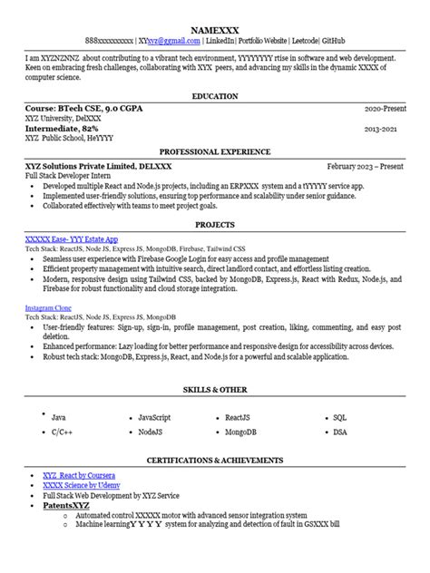 sample resume pdf web development cyberspace