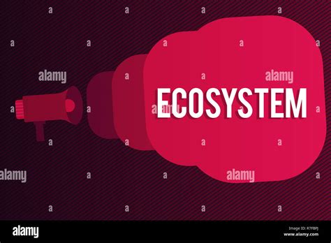 Word Writing Text Ecosystem Business Concept For Biological Community Of Interacting Organisms