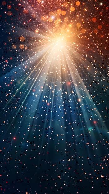 Particles Of Light Premium Ai Generated Image