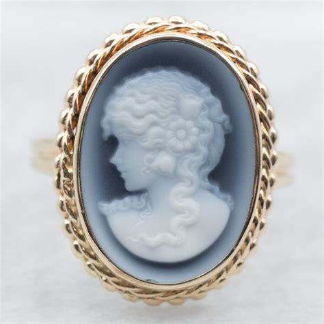 Cameo Ring Etsy