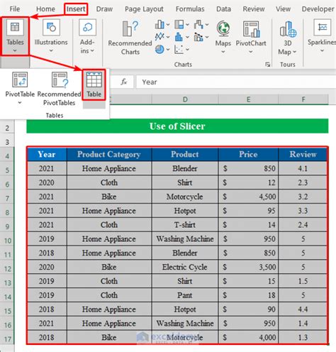 How To Use Slicers To Filter Data In Excel Easy Methods