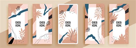 소셜 네트워크 스토리 벡터 일러스트레이션을 위한 트렌디한 편집 가능한 템플릿입니다 소셜 미디어를 위한 디자인 배경 Brand