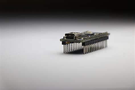 Close Up Pin Out Papan Pengembangan Arduino Yang Digunakan Di Sebagian Besar Proyek Elektronik