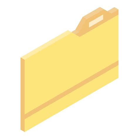 premium vector file folder icon isometric of file folder vector icon