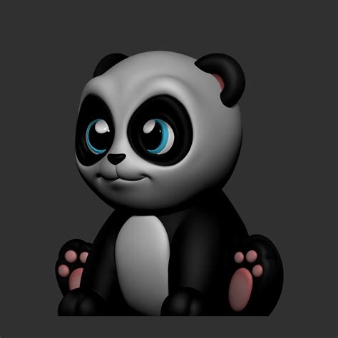 Файл STL МИЛАЯ ПАНДА (ПЕЧАТЬ НА МЕСТЕ)・Дизайн 3D-печати для загрузки3D ...