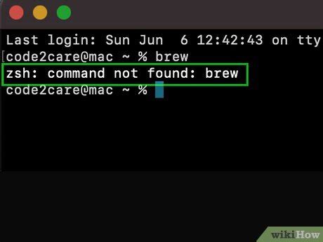 How To Fix Zsh Command Not Found Brew On Mac Or Linux