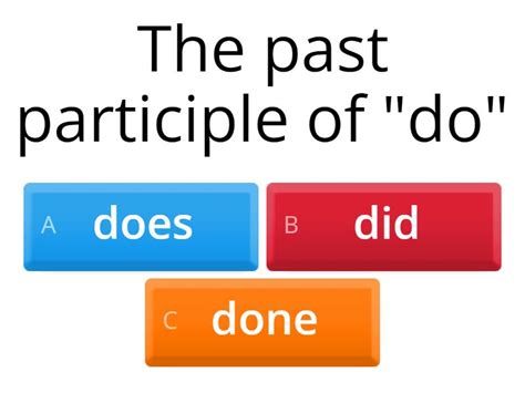7 Pm Past Participle Verbs Questionário