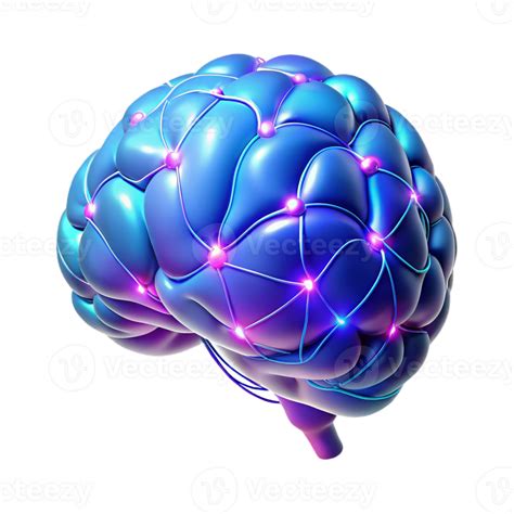 Elegant Artistic A Holographic Projection Of A Human Brain Intricate Neural Pathways