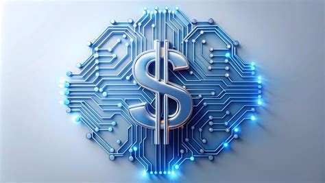photo realistic as ai algorithm and dollar sign concept as an ai