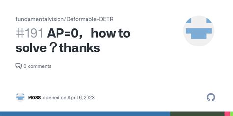 AP How To Solvethanks Issue Fundamentalvision Deformable DETR GitHub