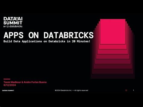 Free Video Building Data Applications On Databricks In Minutes From Databricks Class Central