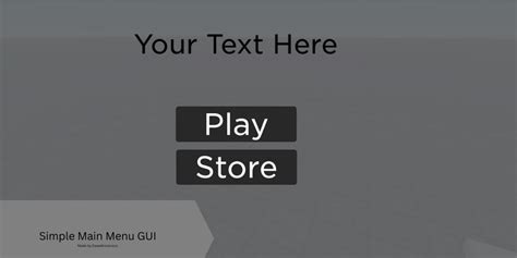 Basic Main Menu Gui Builtbybit
