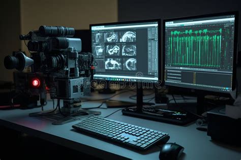Modern Control Room With Multiple Screens Displaying Real Time Logistics Data Stock Illustration