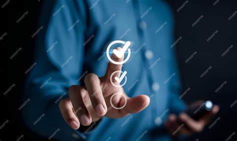 Premium Photo Digital Guarantee Checkmark Business Checking Quality