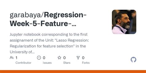 github garabaya regression week 5 feature selection and lasso
