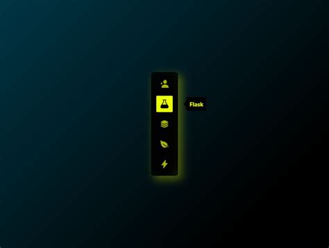 侧边栏导航菜单制作，平面图标创意设计模板 17素材网