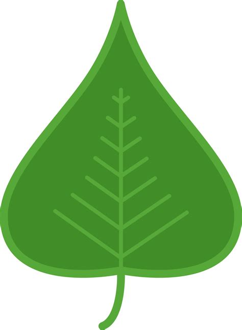 Triangle Leaf Illustration On A White Background 13754076 Vector Art