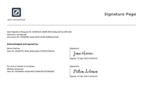 send e signature request qwil messenger
