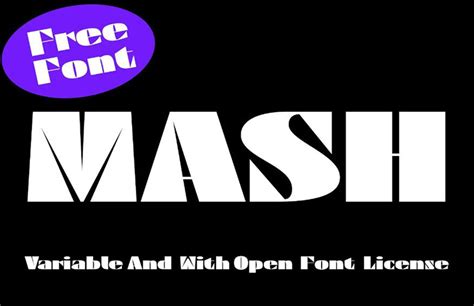 Mash Font Free Download By Leonhard Katschner Font Pearl