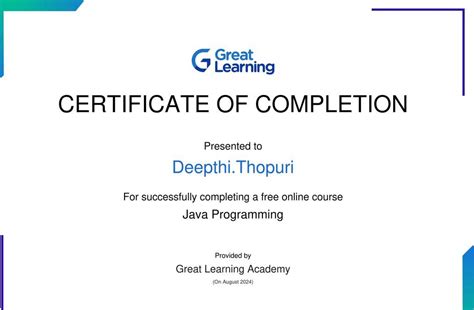 Deepthi Thopuri On Linkedin Greatlearning Javaprogramming