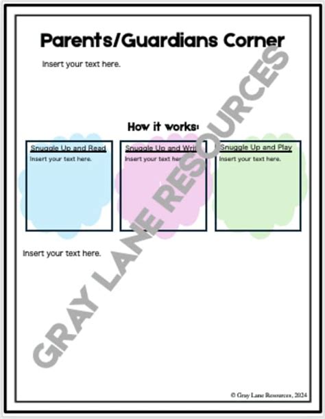 Home Reading Program Template By Gray Lane Resources Tpt
