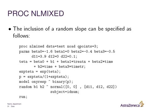 Ppt Lecture Non Linear And Generalized Mixed Effects Models Powerpoint Presentation Id