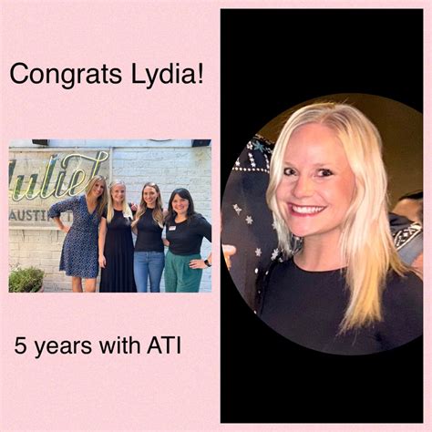 Angela Gilliland On Linkedin Shout Out To Lydia Svec For 5 Years With Ati The Tx Team Is Truly