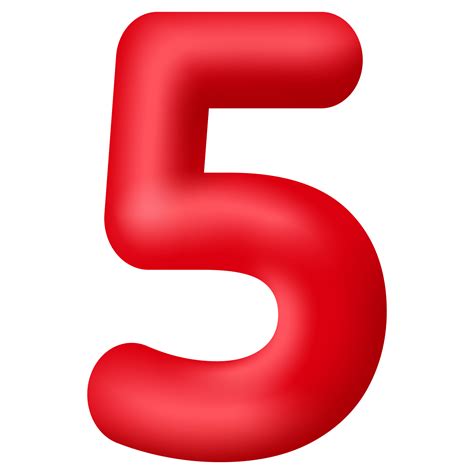 Number Five Png
