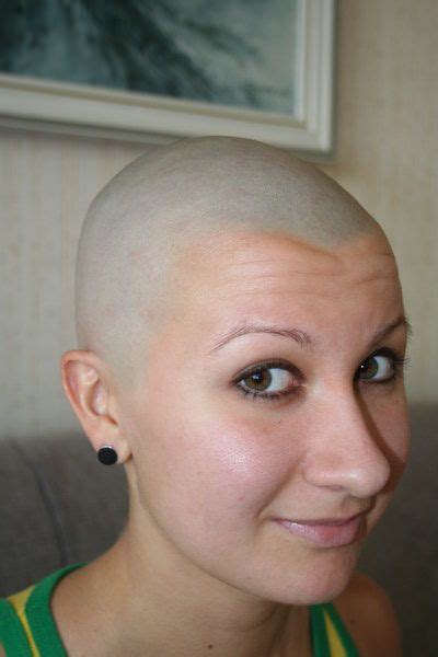 Pin By Tony Jones On Barbered Bald Women Shaved Head Women Bald