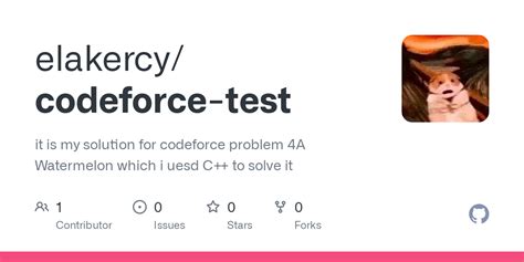 Github Elakercy Codeforce Test It Is My Solution For Codeforce