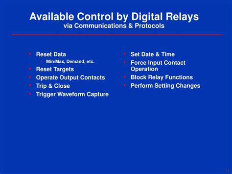 ppt overview of digital relays powerpoint presentation free download