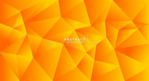 Orange Polygonal Background Stock Illustration Illustration Of