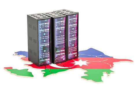 데이터 센터 서버 랙 아제르바이잔 개념 3d 렌더링에 고립 된 흰색 배경에서 0명에 대한 스톡 사진 및 기타 이미지 0명 3차원 형태 가상현실 Istock