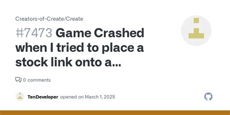 Game Crashed When I Tried To Place A Stock Link Onto A Repackager