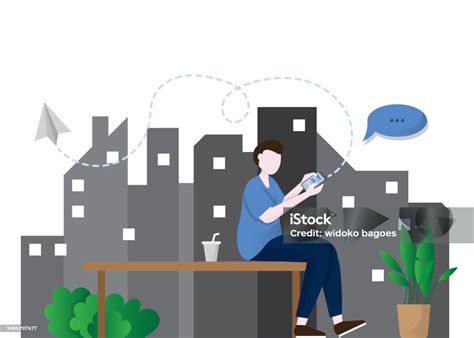 도시 도시에서 스마트폰을 가진 사람 하얀 배경에 고립된 도시에서 수다를 떨고 있는 사람들 메시지에 대한 스톡 벡터 아트 및 기타 이미지 메시지 퇴근 후 갈색 머리