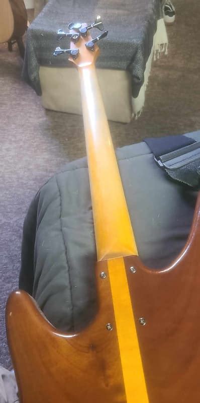 Custom 4 String Passive Bass Guitar With Emgs And Solid Reverb