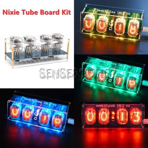 diy in12 nixie tube clock module digital vintage retro board kit 24