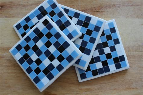 Mosaic Tile Coasters Mosaic Coasters Set Of 4 Ceramic Tile